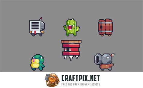 Free Simple Platformer Game Kit Pixel Art - CraftPix.net