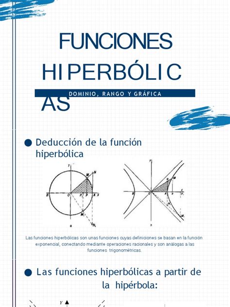Equpo 1 Funciones Hiperbólicas Pdf Funciones Trigonométricas