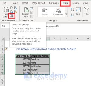How To Convert Multiple Rows To Single Row In Excel Easiest Methods