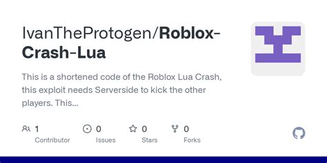 Roblox Crash Luasourcelua At Main · Ivantheprotogenroblox Crash Lua · Github