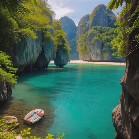 Premium Photo Thale Waek Separated Sea Krabi Thailand