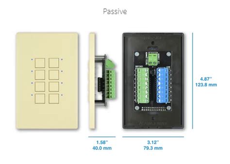 Interactive Technologies St Mp2 Cuestation Mystique Passive 2 Button Station Goknight