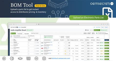 Bill Of Materials Bom Management Tool Improve Your Sourcing