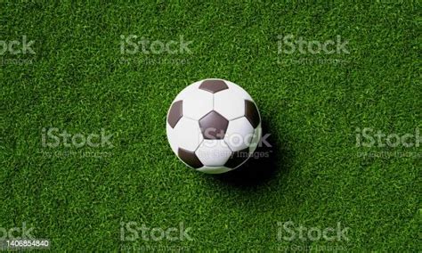 중앙에 축구장과 상단보기 배경의 공 스포츠 및 운동 개념 3d 그림 렌더링 경기장에 대한 스톡 사진 및 기타 이미지 경기장 축구 축구공 Istock