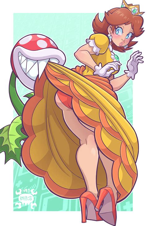 Princess Daisy And Piranha Plant Mario Drawn By Palearaptor Danbooru