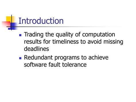 Ppt A Fault Tolerant Scheduling Algorithm For Real Time Periodic