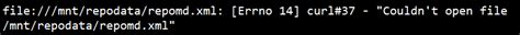 yum安装的时候报错 couldn t open file mnt repodata repomd xml yum couldnot