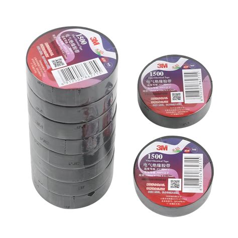 Pvc 블랙 전기 절연 테이프 무연 비닐 접착제 절연 테이프 3m 로트당 10 개 18mm X 10m X 013mminsulation Adhesive Tape