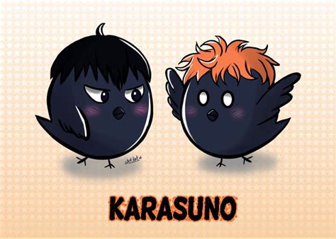 Karasuno Chibi Crows🧡🖤 Cute Chibi Crow Haikyuu Crow Tattoo Karasuno