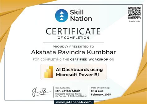 Akshata Kumbhar On Linkedin Skillnation Ai Dataanalytics Powerbi