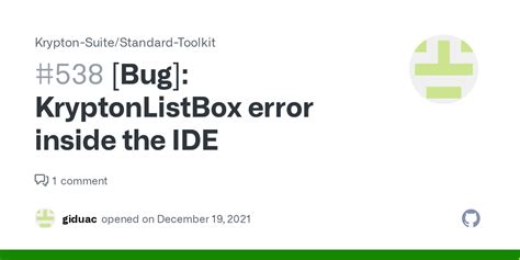 Bug Kryptonlistbox Error Inside The Ide · Issue 538 · Krypton Suite