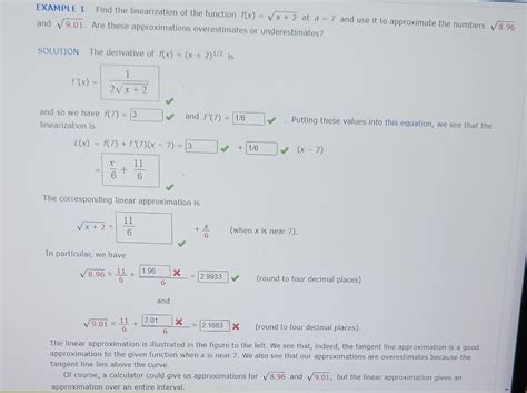Solved Example 1 Find The Linearization Of The Function