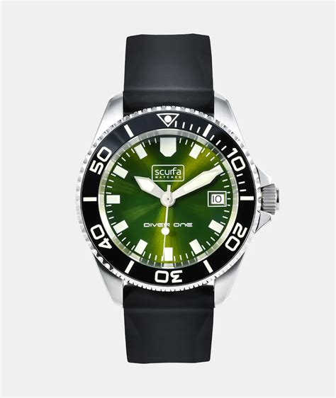 Diver One D1 500 Green 10 Year Anniversary Edition Scurfa Watches