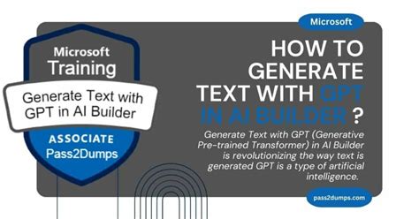 Pass Dumps Generate Text With Gpt In Ai Builder