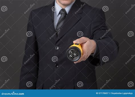 Flashlight Stock Image Image Of Bright Black Successful 57170657