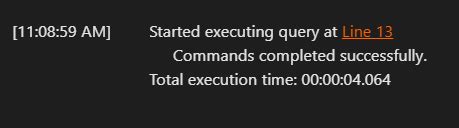 SELECT Statement Result No Longer Shows Count Of Returned Rows In Results Issue