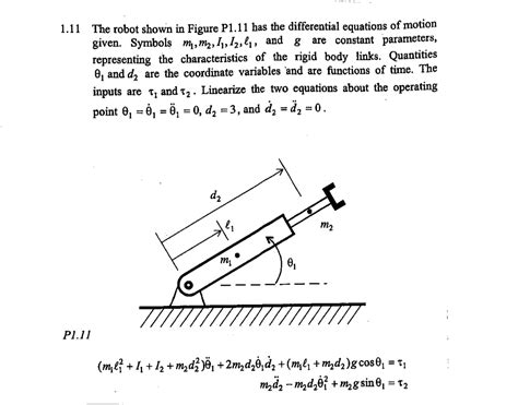 Solved 111 The Robot Shown In Figure P111 Has The