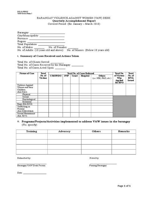 Vawc Form Pdf