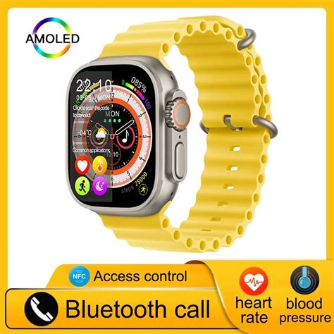 Nfc 스마트 워치 블루투스 통화 스마트 워치 남녀공용 피트니스 팔찌 맞춤형 시계 얼굴 패션 방수 시계 2023 신제품 Aliexpress