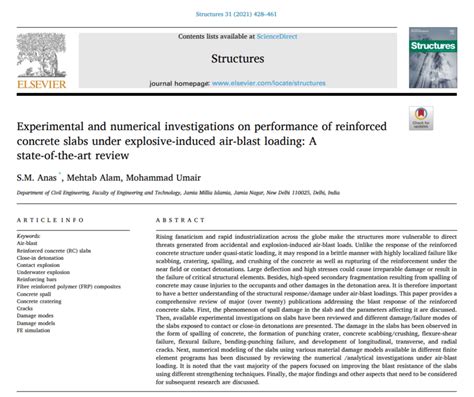 Pdf Experimental And Numerical Investigations On Performance Of Reinforced Concrete Slabs