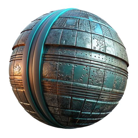 Vibrant Classic Rotating Sphere With Algorithm Code Isolated Element