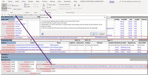 Multi Line Text In Visio Shape Data Bvisual