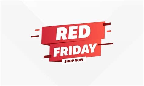 Premium Vector Red Friday