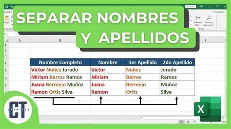 Cómo Separar Nombres En Excel Guía Paso A Paso kerabat