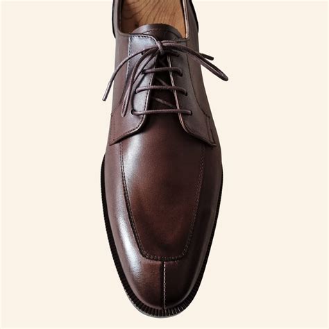 유팁 더비슈즈 C337fl 브라운 소가죽 남성수제화