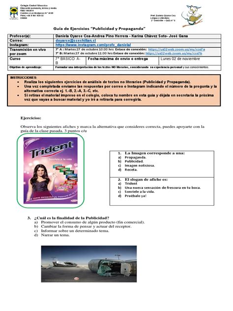 Guia 5 Segundo Semestre 7° Basico Pdf