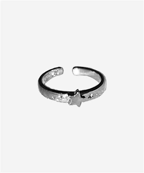 Silver Star Ring 실버 스타 별 스트릿 Y2k 힙한 키치 반지 에이블리