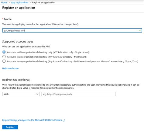 How To Create Web App In Azure For Configuration Manager System Center Configuration Manager