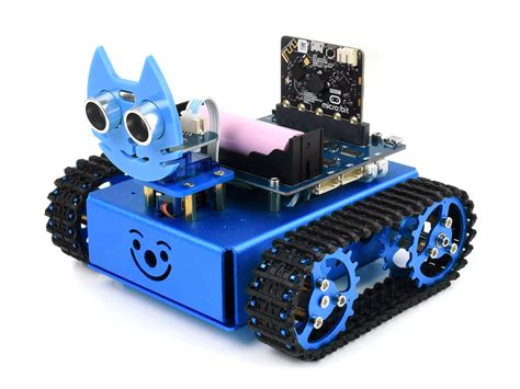 micro bit v2 履带智能机器人 配套有多款功能模块