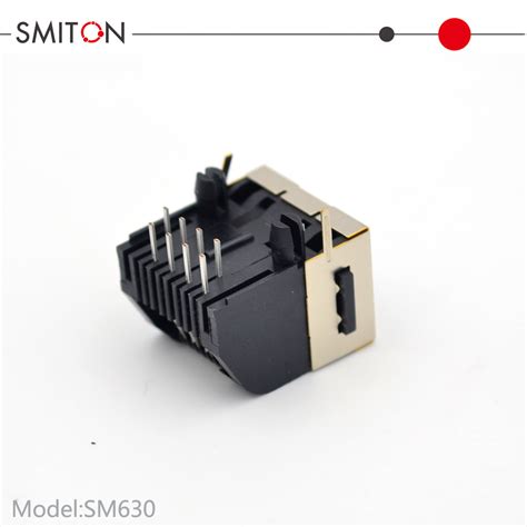 Shield Rj45 Socket 8p8c Modular Jack Female Connector For Pcb China Rj45 Female Connector And