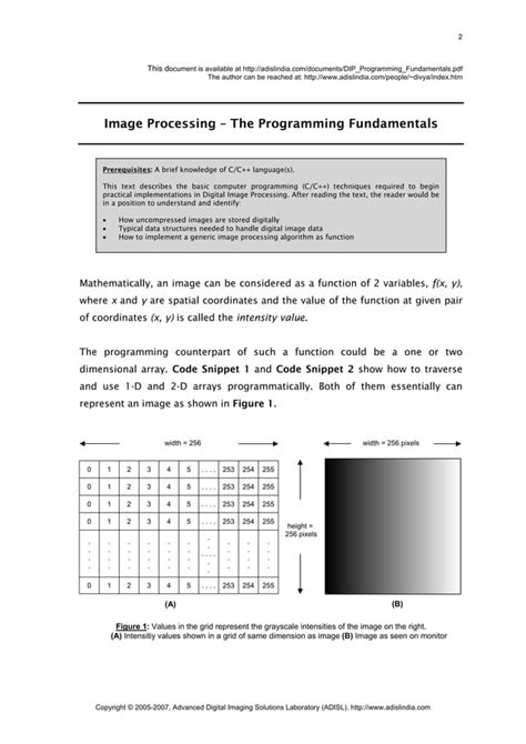 Digital Image Processing Programming Fundamentals Pdf Programming Languages Computing