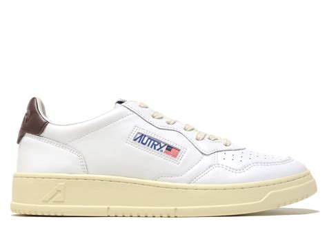 Autry 01 Low Ll53 Leather White Brown
