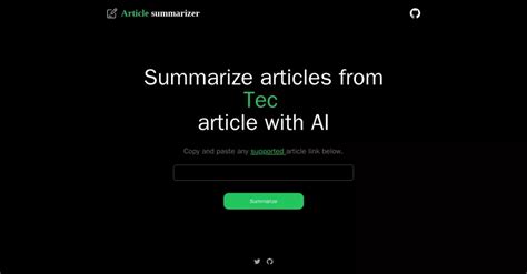 Article Summarizer — Ai Tools Catalog