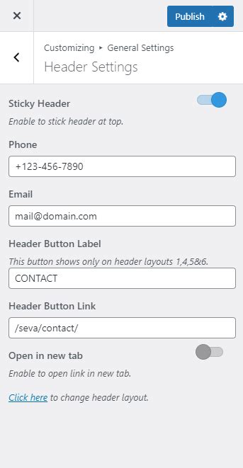 How To Configure Header Settings BlossomThemes