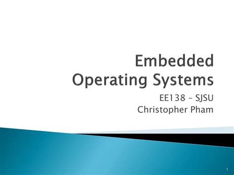 PPT Embedded Operating Systems PowerPoint Presentation Free Download ID 1567897