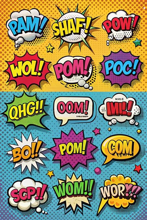 Set Of Comic Speech Bubbles Cartoon Vector Illustration Stock