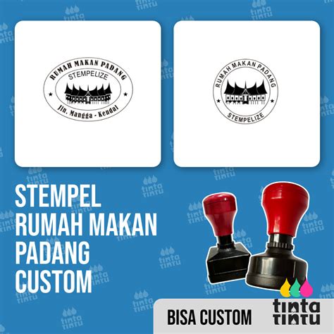 Jual Stempel Rumah Makan Padang Custom Shopee Indonesia