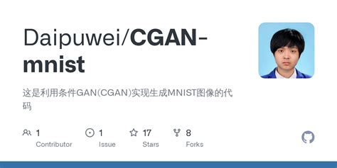github daipuwei cgan mnist 这是利用条件gan cgan 实现生成mnist图像的代码