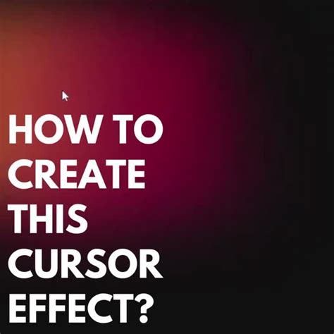 Create Custom Cursor Using Htmlcss And Javascript Twpfpc