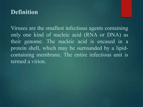 General Virology Introduction Definition Classificationppt