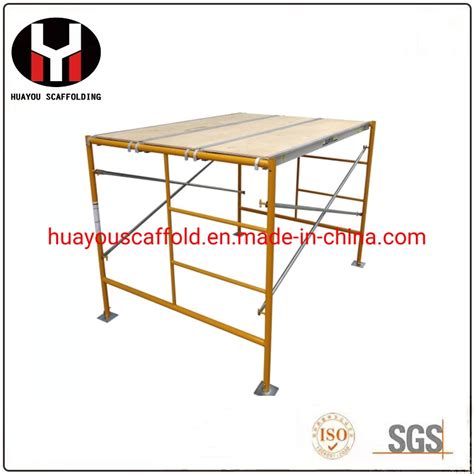 China Factory Steel Scaffold Formwork Walk Through Ladder Frame Scaffolding For Construction