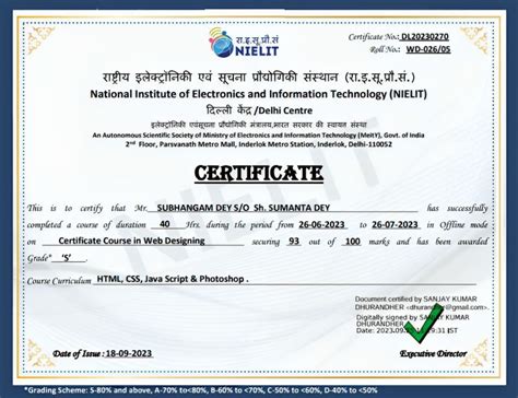 Subhangam Dey On Linkedin Webdesigning Nielit Webdevelopment