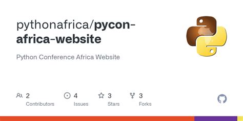 Github Pythonafricapycon Africa Website Python Conference Africa