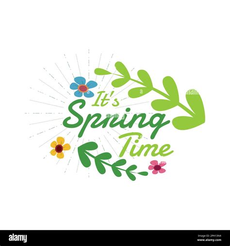 Seasonal Spring Logo Design Vector Fresh Spring Logo Design With