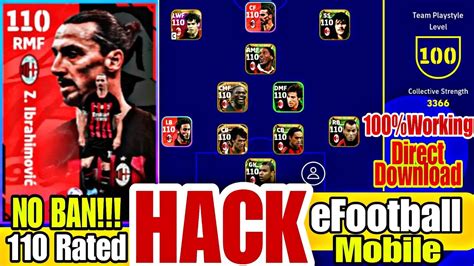 How To Hack 110 Rated Efootball Players Efootball Hack Youtube