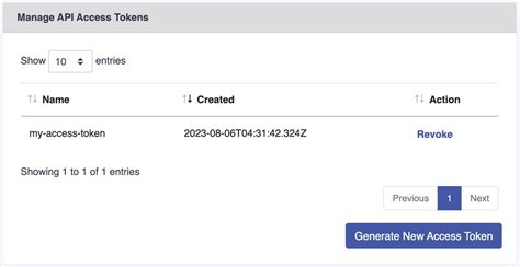 Access Tokens Portal